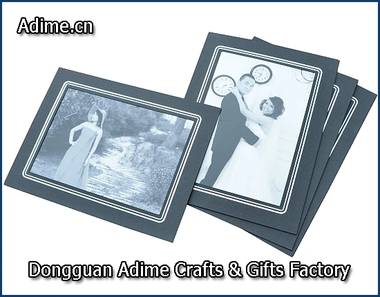 4x6 5x7 6x8 Cardboard Matboard Linen Paper Photo Frame Holder Folio ...