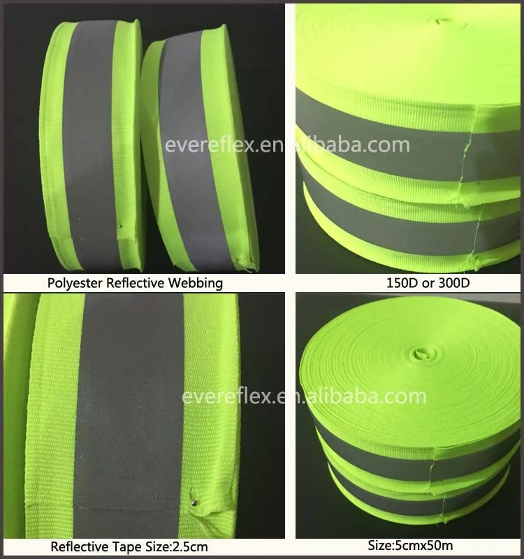 Enhance Visibility with Fluorescent Yellow Reflective Webbing