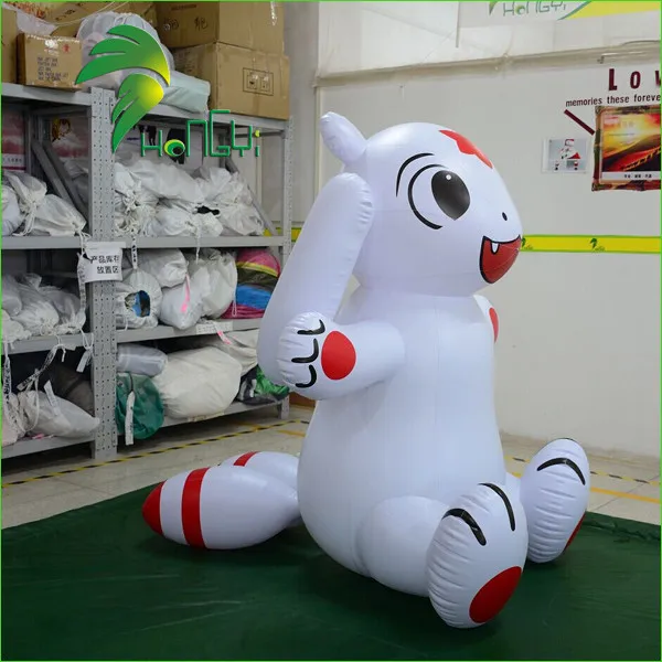 Customized Pvc Inflatable Cute Rabbit/ Gient Inflatable Animals Cartoon ...