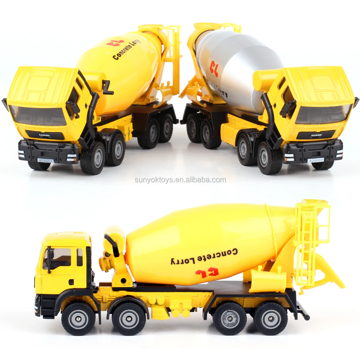 Simulation Model Toy 1:50 Cement Mixer Toys Construction Truck Alloy ...