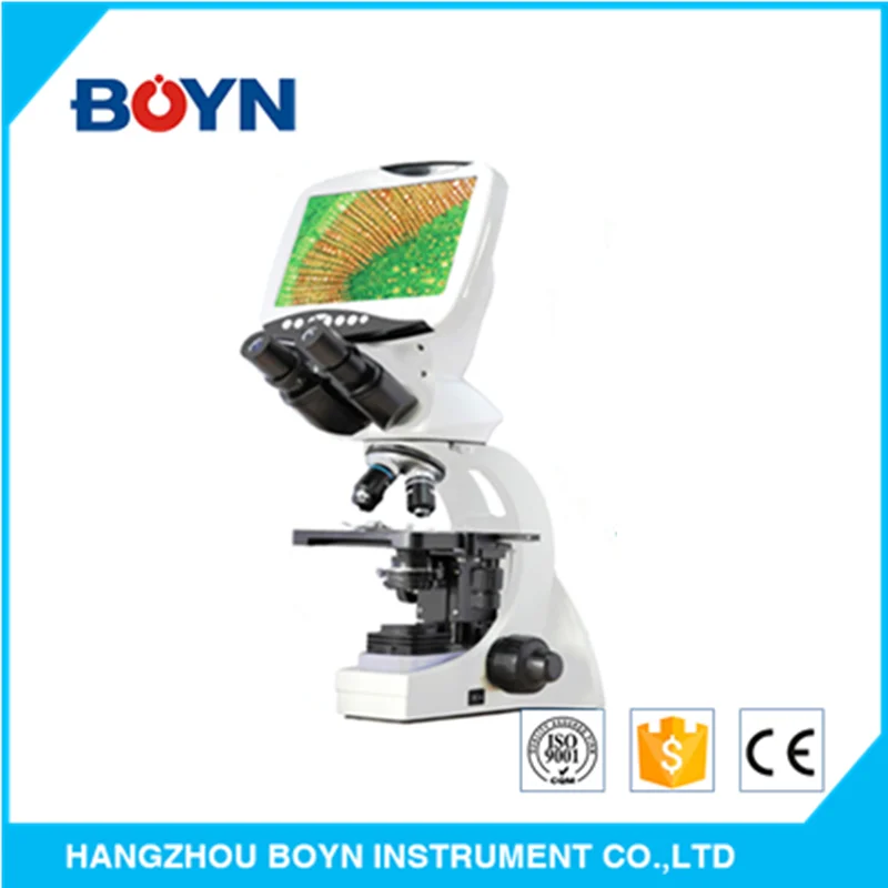 DMS-653 Series Lab Microscope - Adjustable Brightness & HD Screen