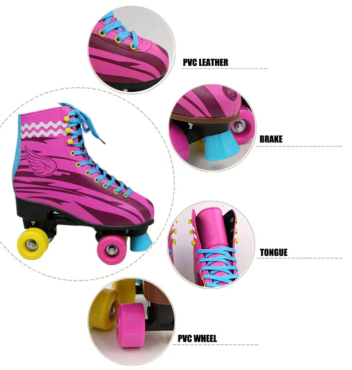 Kasut Roda Paten Quad Roller Skates - Durable & Stylish