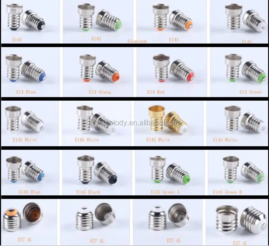 E5 Lamp Holder Brass Lampholder E5 Copper Lamp Cap E5 Copper Nickel ...