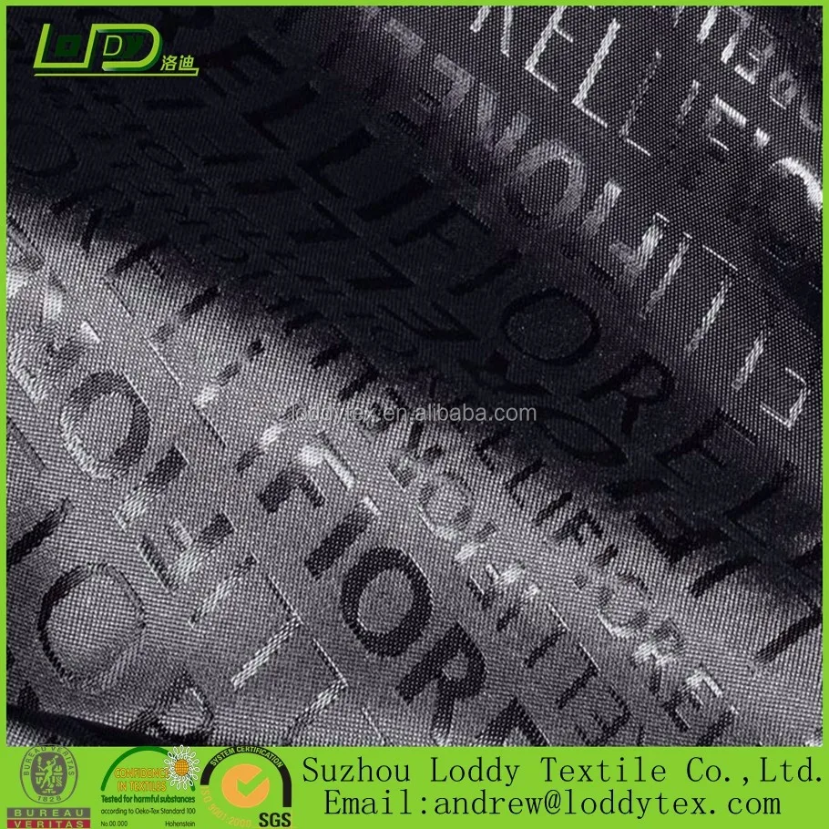 Jacquard Logo Lining/logo Jacquard Lining/fabric Logo Lining - Buy Jacquard Logo Lining,Logo ...