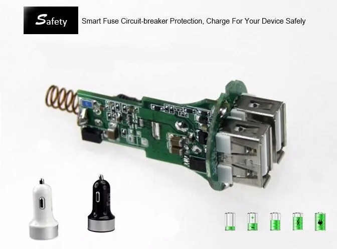 High Quality Universal Smart Fuse Circuit-breaker Protection Dual Usb ...