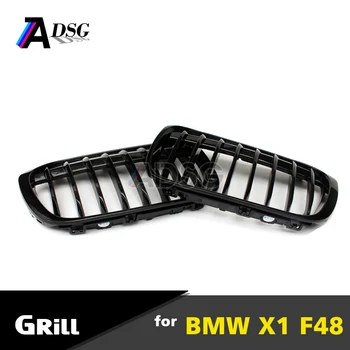 X1 F48 Single Slat Gloss Black Front Kidney Grill Grille For Bmw 2015 ...
