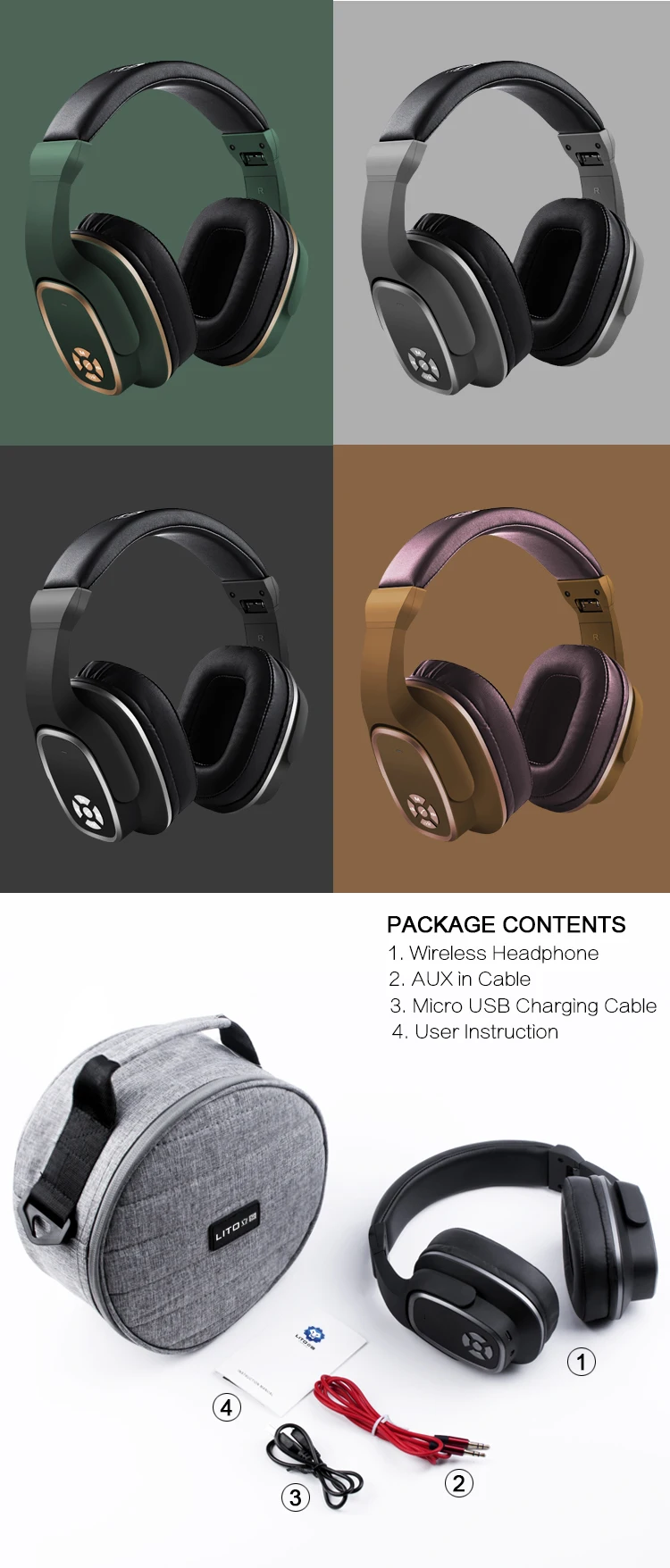 New Products High Quality Lito S2 Wireless Bluetooths 5.0 Headphone ...