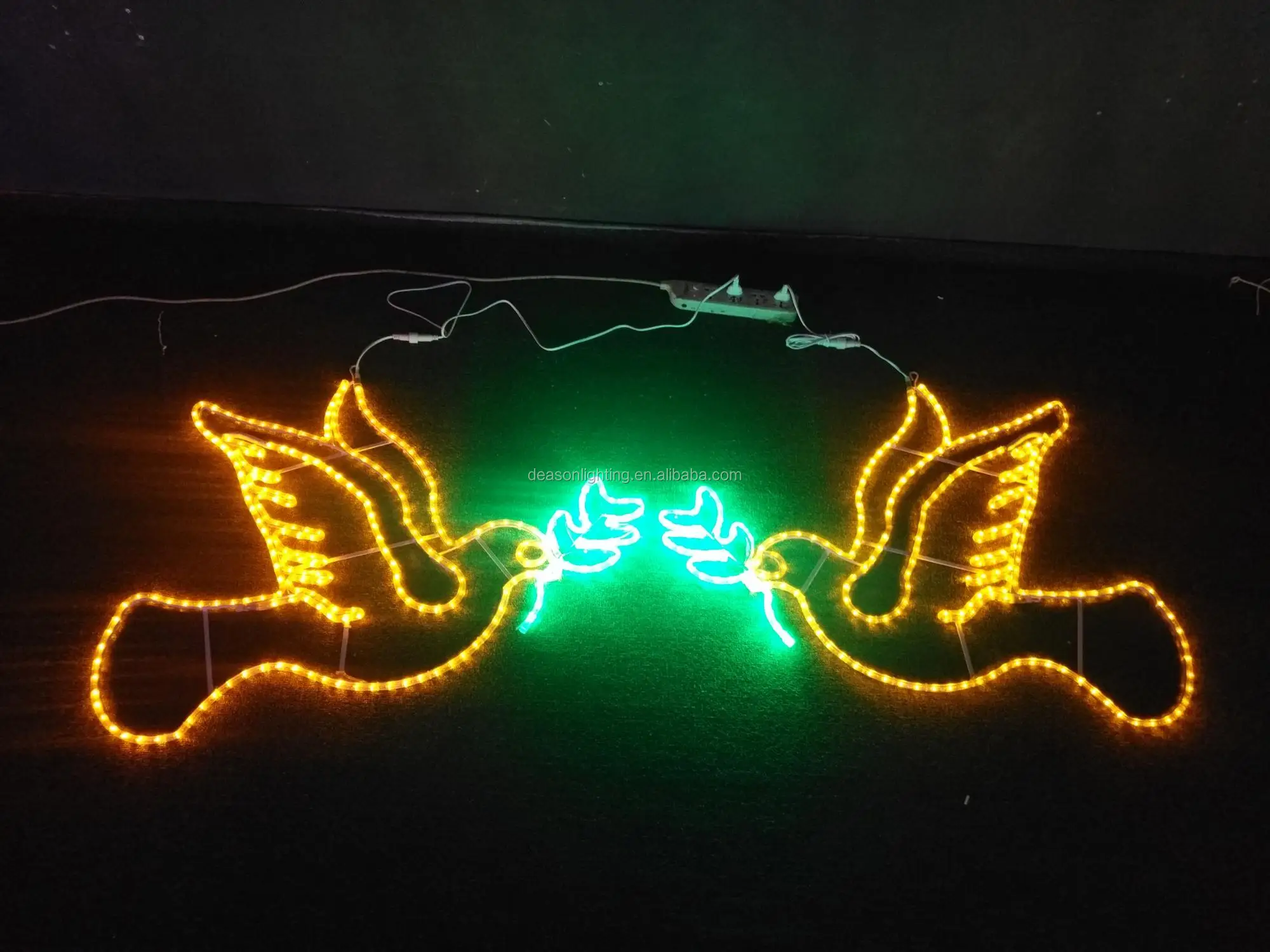 Christmas Rope Light 2D - Durable LED Peace Dove Lights