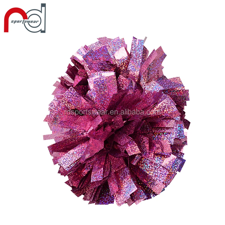 Holographic Pink Cheering Squad Spirited Cheerleading Kit Cheer Pom ...