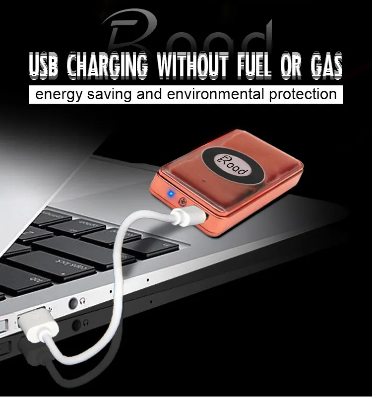 Eroad Nifty Windproof Flameless Rechargeable Electronic Slide Usb ...