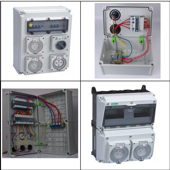 Combination Socket Box Wall Mounted Distribution Boxes Plastic ...