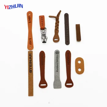 Custom Logo Leather Zipper Slider Pulls For Clothing - Buy Decorative ...