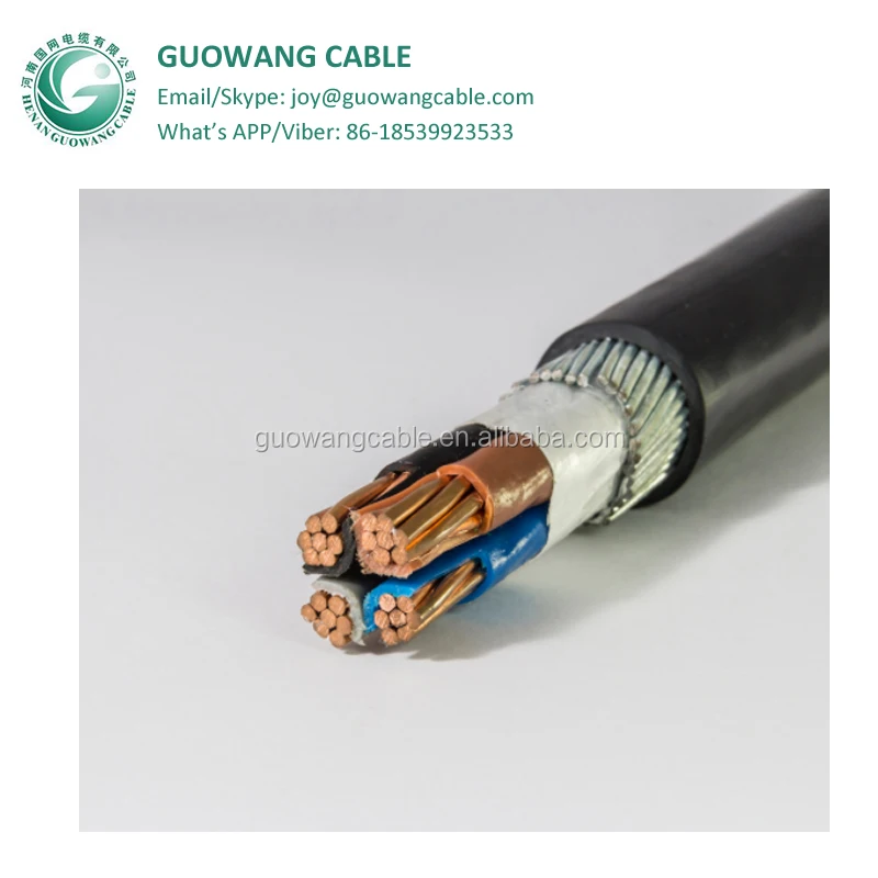 Yjv 3x185+2x95 Different Types Of Cables Low Voltage Xlpe 0.6-11kv 3+2 ...