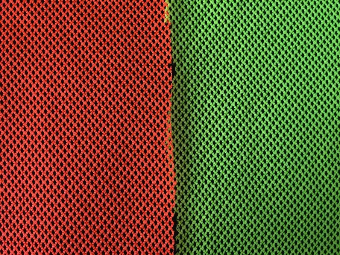 Polyester Fluorescent Orange Safety Mesh High Visibility Fabric