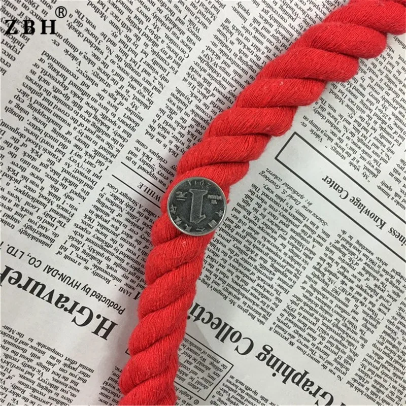 20mm 3-strand Braid Multi-color Recycled Decorative Rope Thick String ...