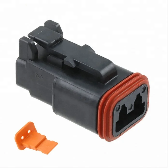 Dt06-2s-e004 Black Dt Series 2-pin Female Wire Harness Electrical ...