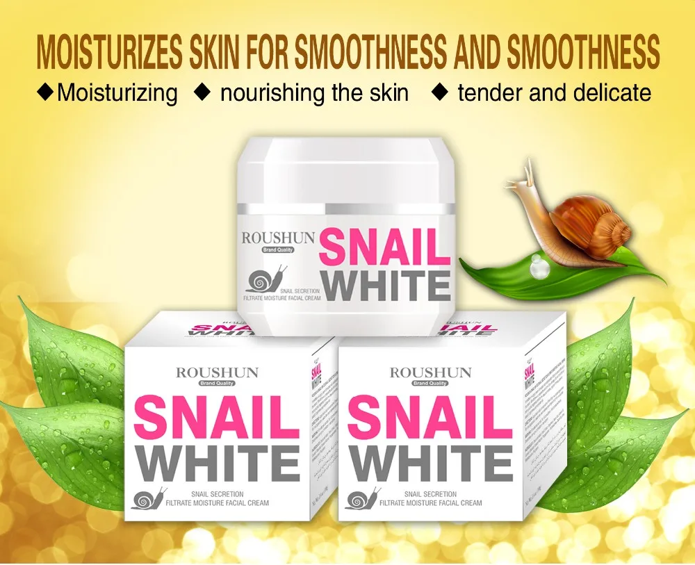 Roushun Regenerate Snail Cream Renew Moisture Restore Face Cream ...