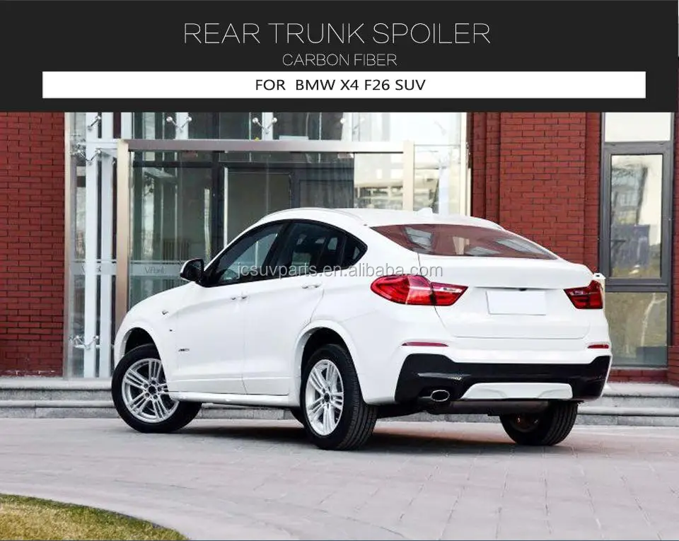 Carbon Fiber Trunk Spoiler For Bmw X4 F26 2014 - 2017 Rear Wing Spoiler ...