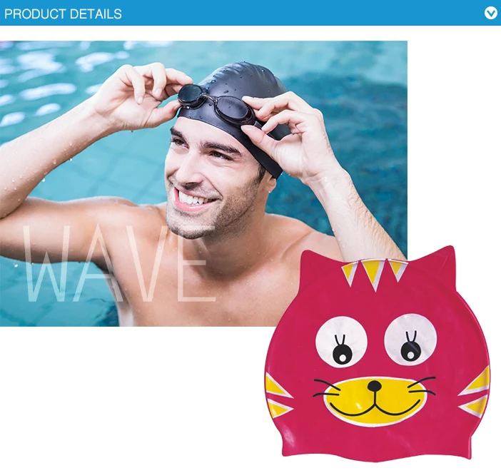 Bulk Sale Printing Cartoon Design Kids Funny Swimming Cap - Buy Funny ...