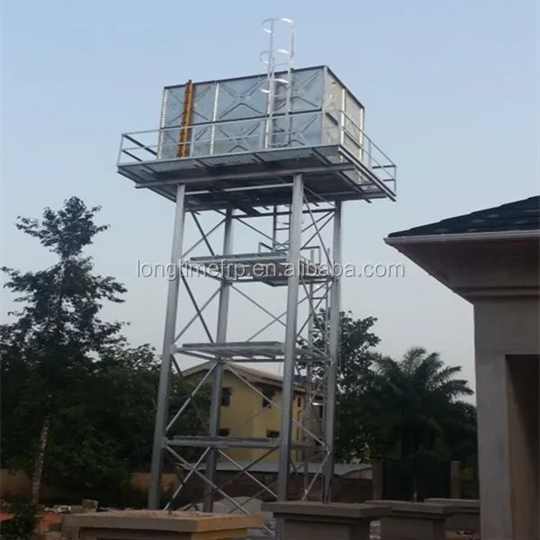 Elevated Water Storage Tank/steel Frame Water Tower /galvanized Steel ...