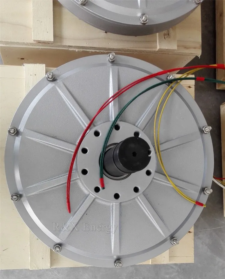 1KW Low RPM Coreless Disc AC Alternator - 220V Generator