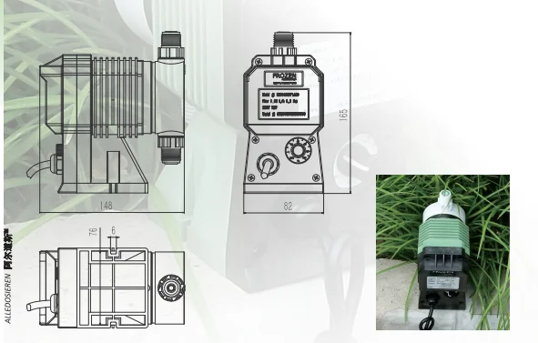Solenoid Low Pressure Micro Metering Pumps Automatic Chlorine Chemical ...