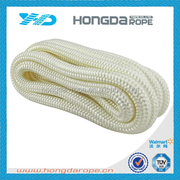 1/2 Inch Double Braided Nylon Rope White Secure Line - Buy Braided ...