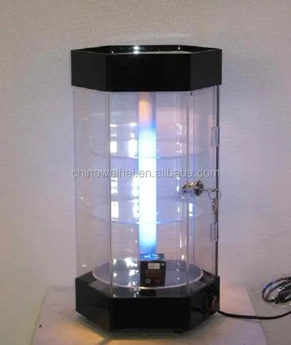 Countertop Revolving (e-motor)acrylic Display Case Cell Phone Watch ...