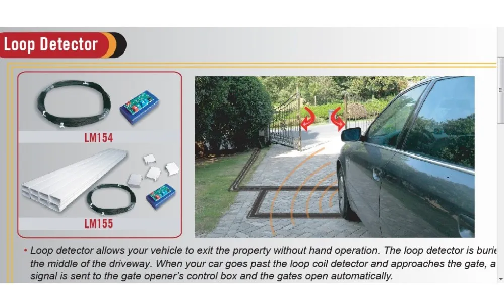Underground Metal Exit Wand Loop Detector With Gate Openers - Buy ...