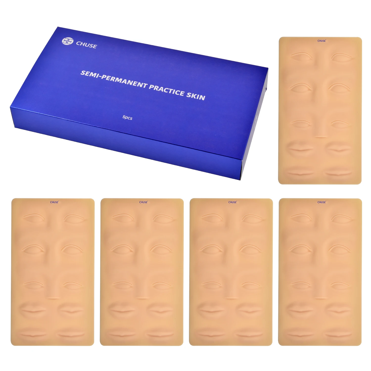 Chuse Hot Sale Silica Gel Pmu Tattoo Practice Skin 3d Eyebrows Lips ...