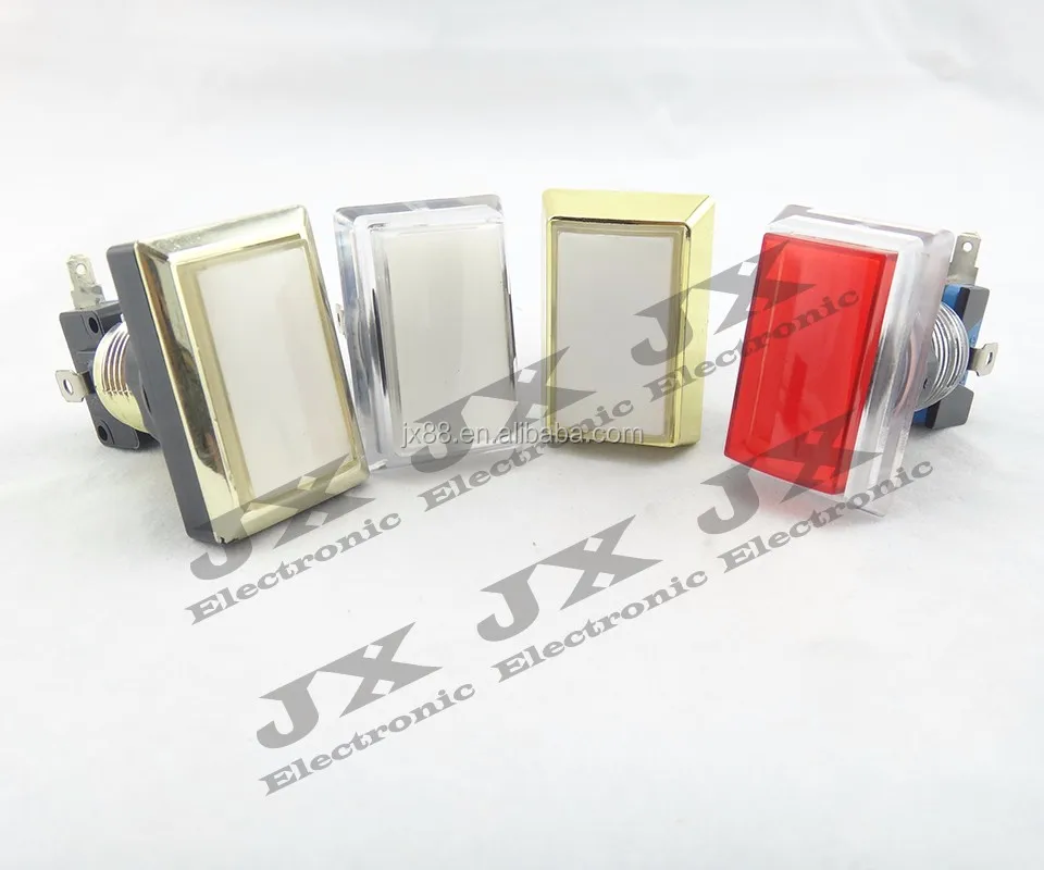 Firm And Durable Arcade Machine Rectangle Push Buttons With Led - Buy ...