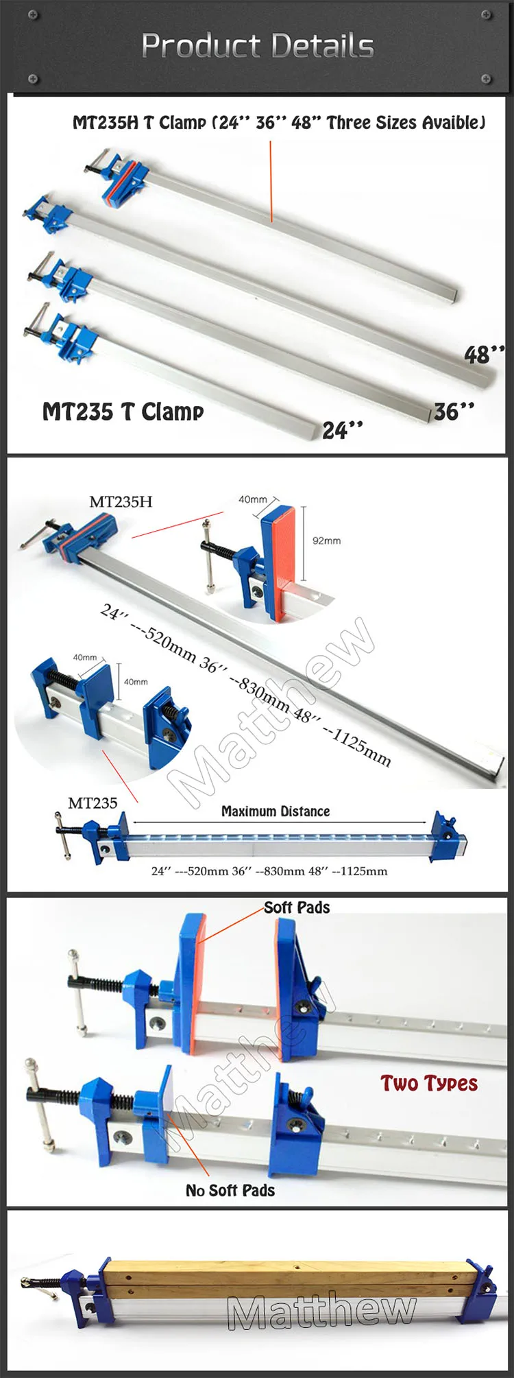 Quick Release Aluminum Sash Clamp For Woodworking - Buy Quick Release ...