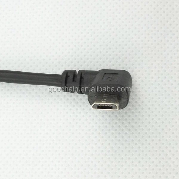 90 Degree Right Angle Micro Usb Male To 2.54 Pitch 6 Pin Molex Male ...