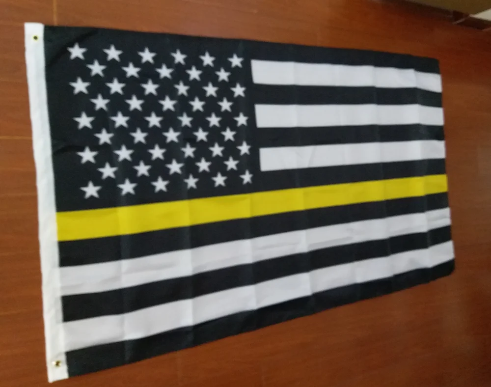 Custom 100%polyester 3*5ft Thin Blue Line Texas Flag With Two Grommets ...