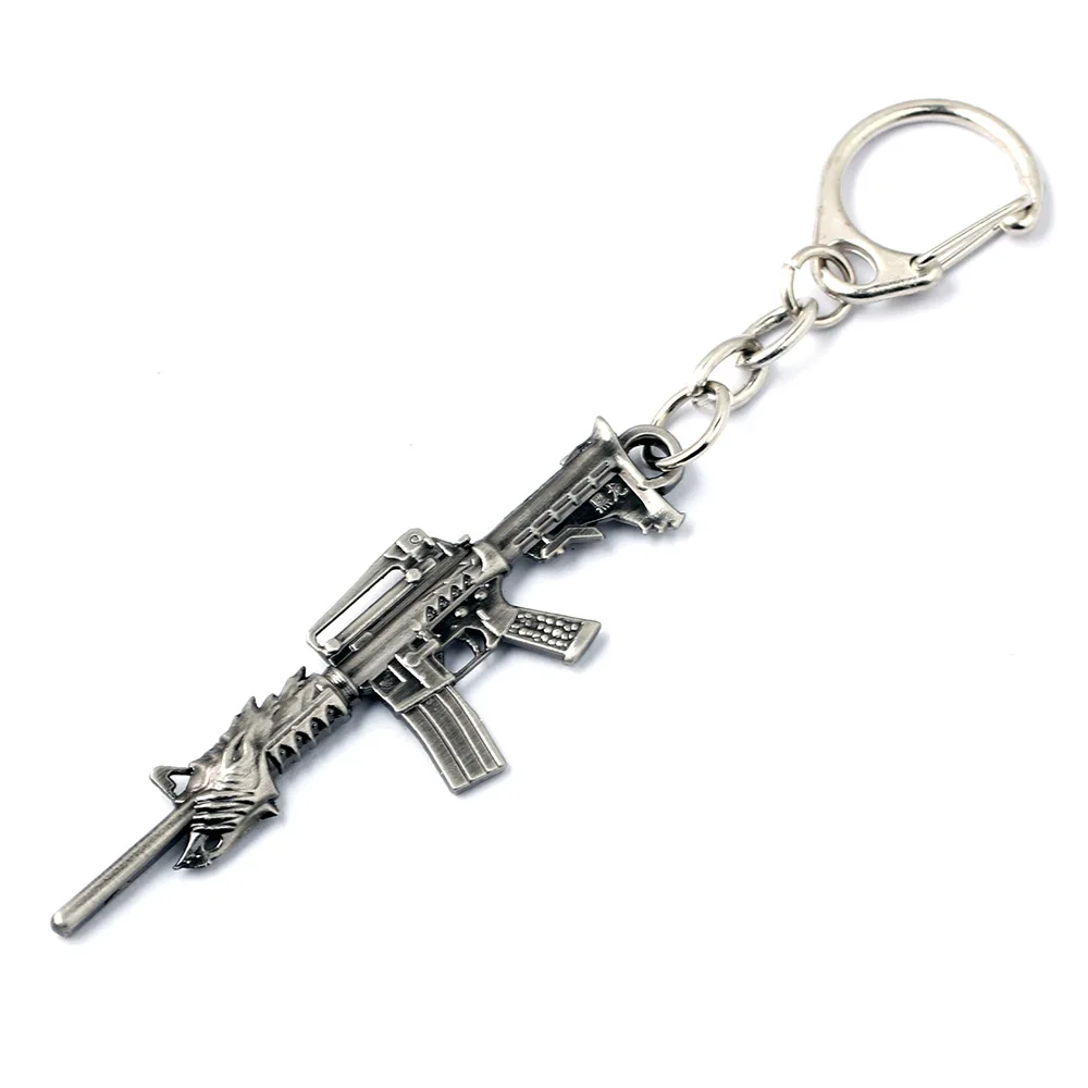 Csgo Weapon Gun Keychain Cf Ak47 M4a1 Gun Mode Pendant Key Chain Key ...