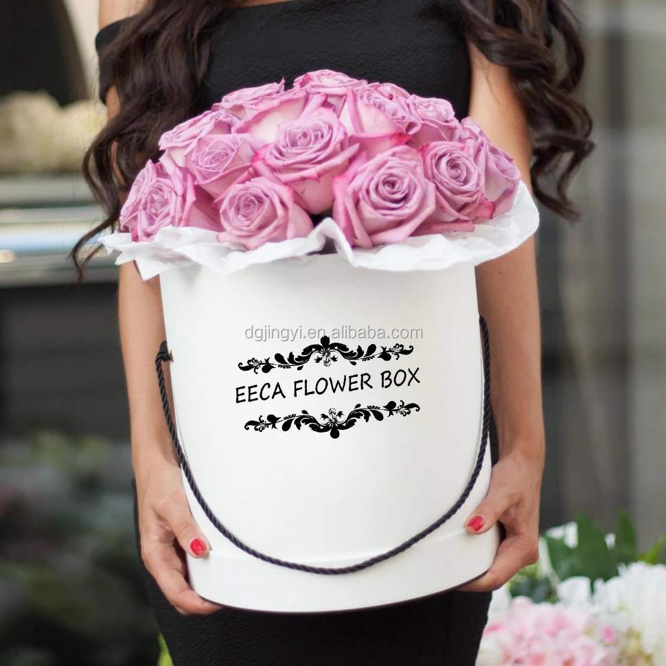 2017 Luxury Flower Box Round Cardboard Gift Flowerbox Made In Guangdong ...