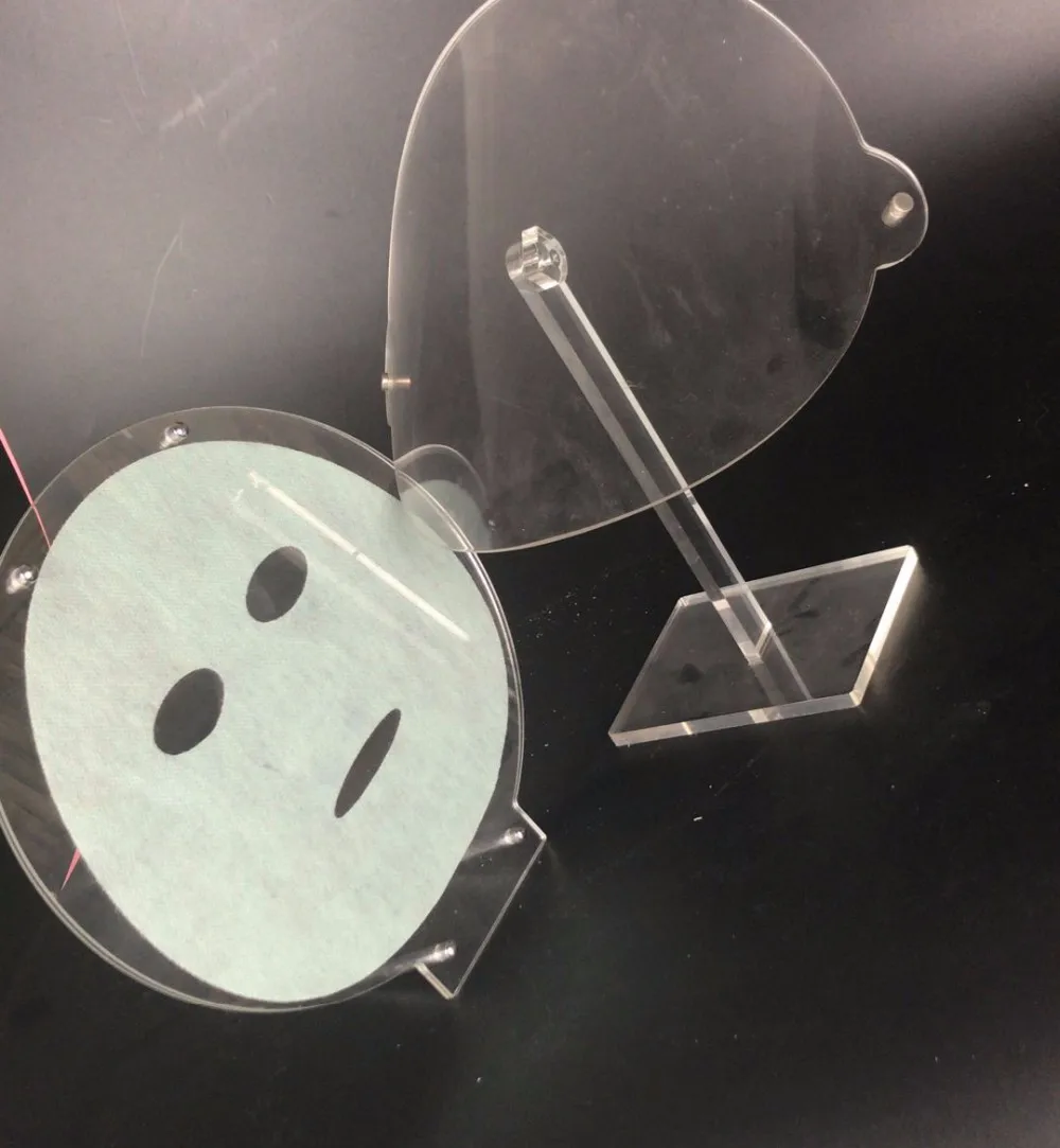 Wholesale Acrylic Facial Mask Display Racks for Beauty Parlor