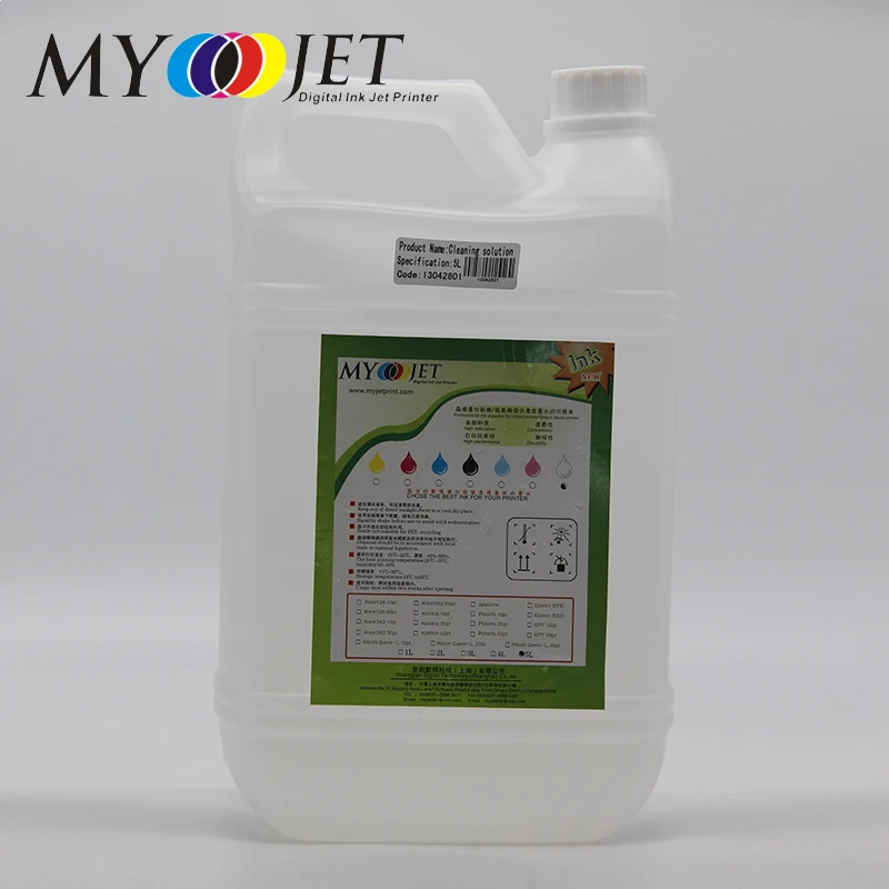 5l Ink Cleaning Fluid/ Solvent Ink Flush/ Print Head Cleaning Solution ...