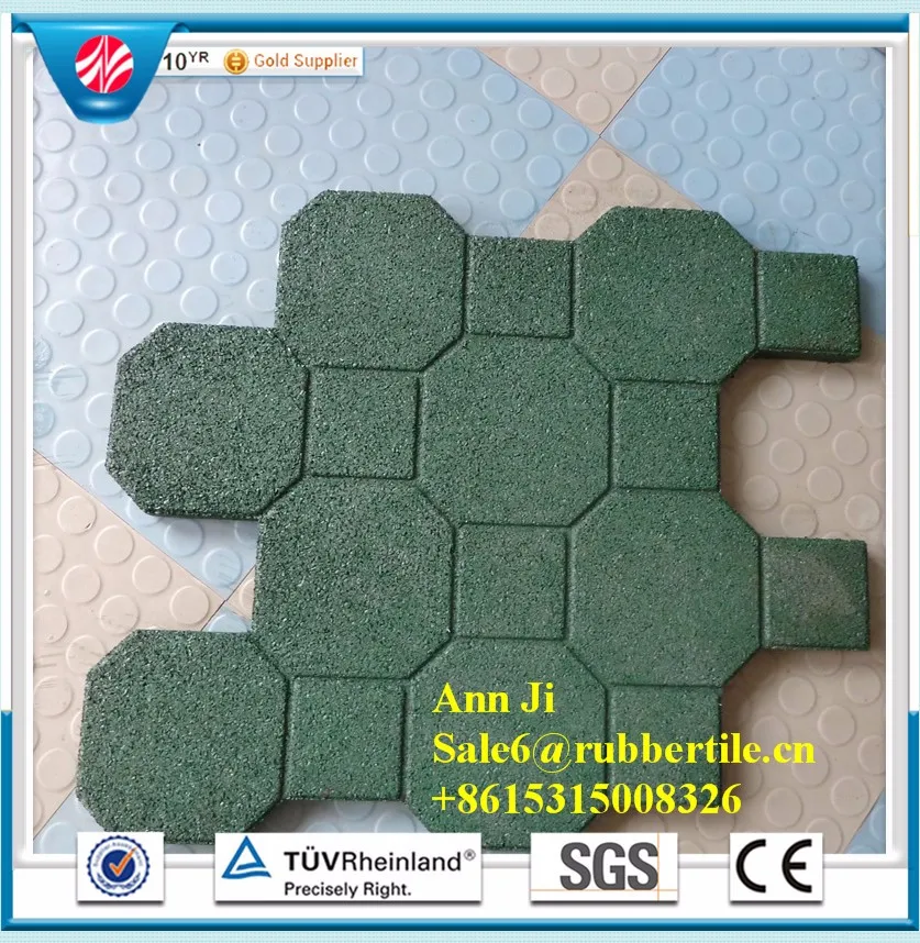 Parks Water Permeable Rubber Mats - Recycled Backyard Tiles