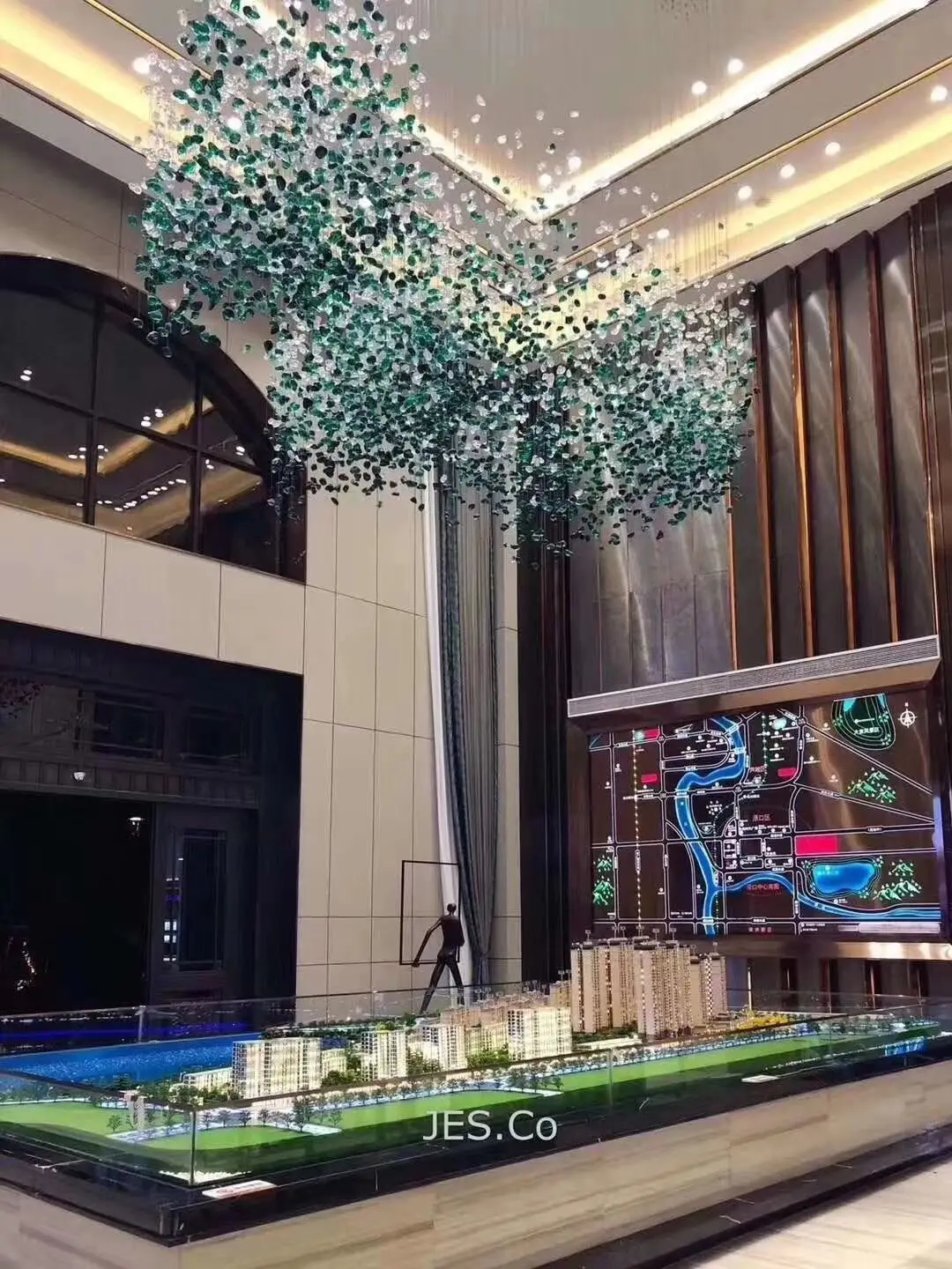 Modern Fashion Indoor Luxury Wedding Lobby Crystal K9 Beaded Chandelier ...