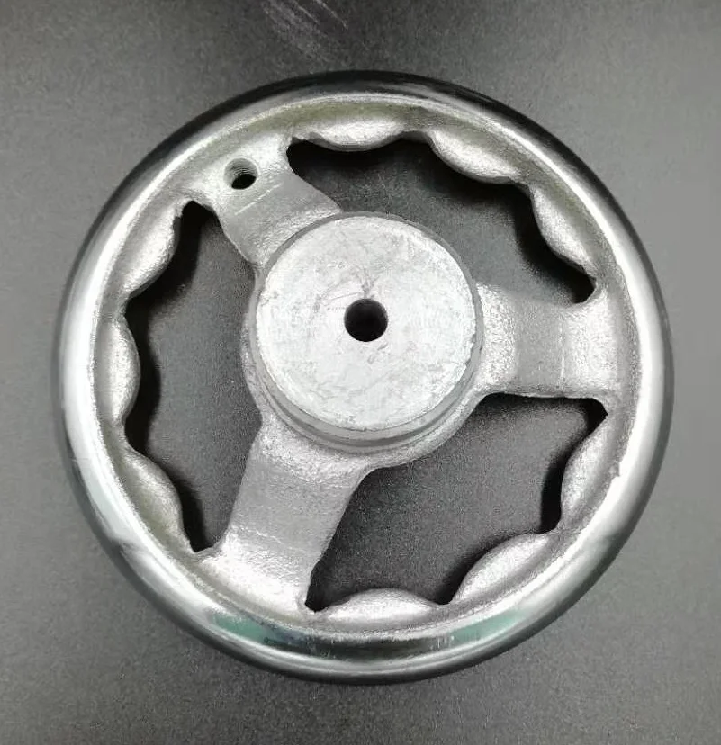 Durable Round Silver Cast Iron Hand Wheel for Milling Machine Lathe