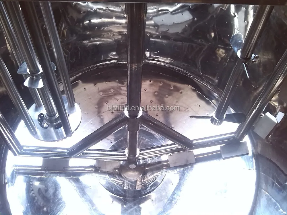Stainless Steel High Viscous Liquid Mixing Tank With Scraper Mixer ...
