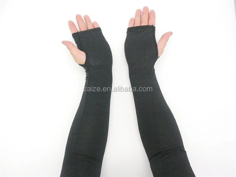 Sun Block Anti Uv Protective Gloves Elbow Length Driving Arm Sleeves ...
