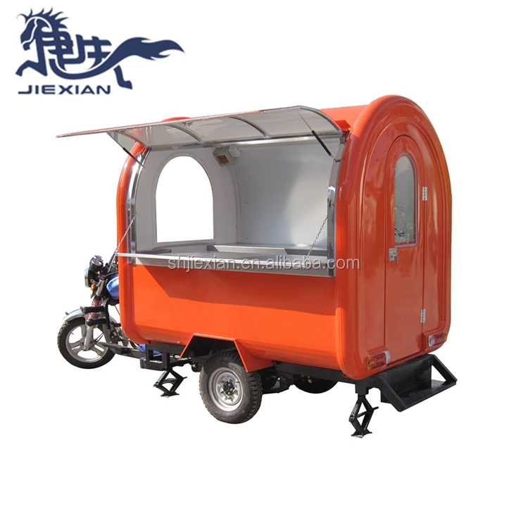 Jx-fr220i Factory Waterproof Mobile Motorcycle Food Cart By Diesel ...