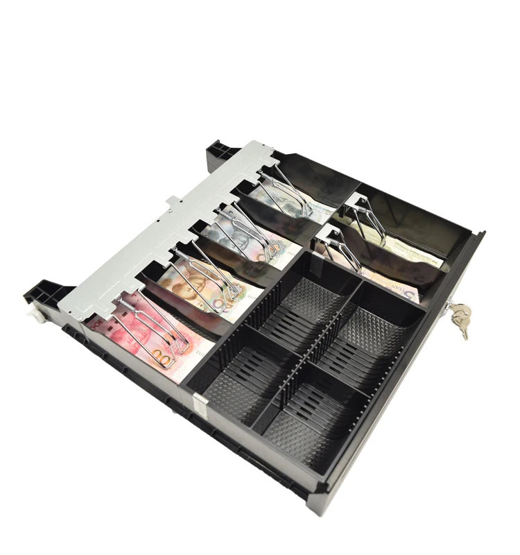 Taixun High Quality Black USB Lock Electronic Metal POS Cash Drawer