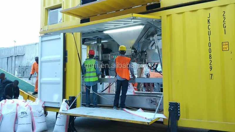 Gbm 25/50kg Harbor Containerized Mobile Weighing And Bagging Machine ...