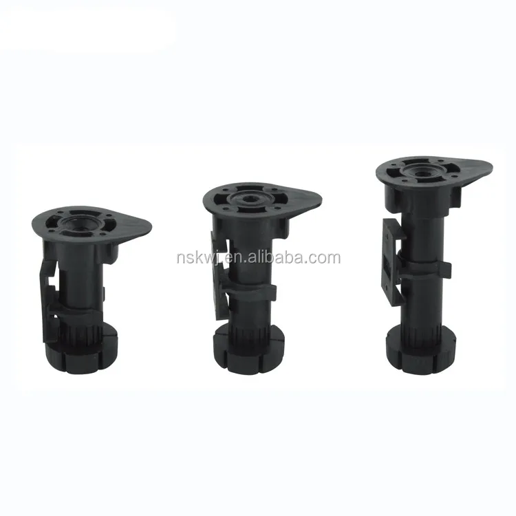 Adjustable Plastic Leg Cabinet Legs - 80kg Load Capacity