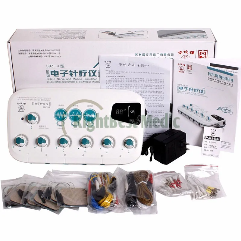 Hwato Sdz-ii Upgrade Electronic Acupuncture Stimulator Machine 6 Output ...