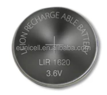 Lr1220 3.6v Li-ion Rechargeable Solder Battery Lir1220 Cr1220 With Pin ...