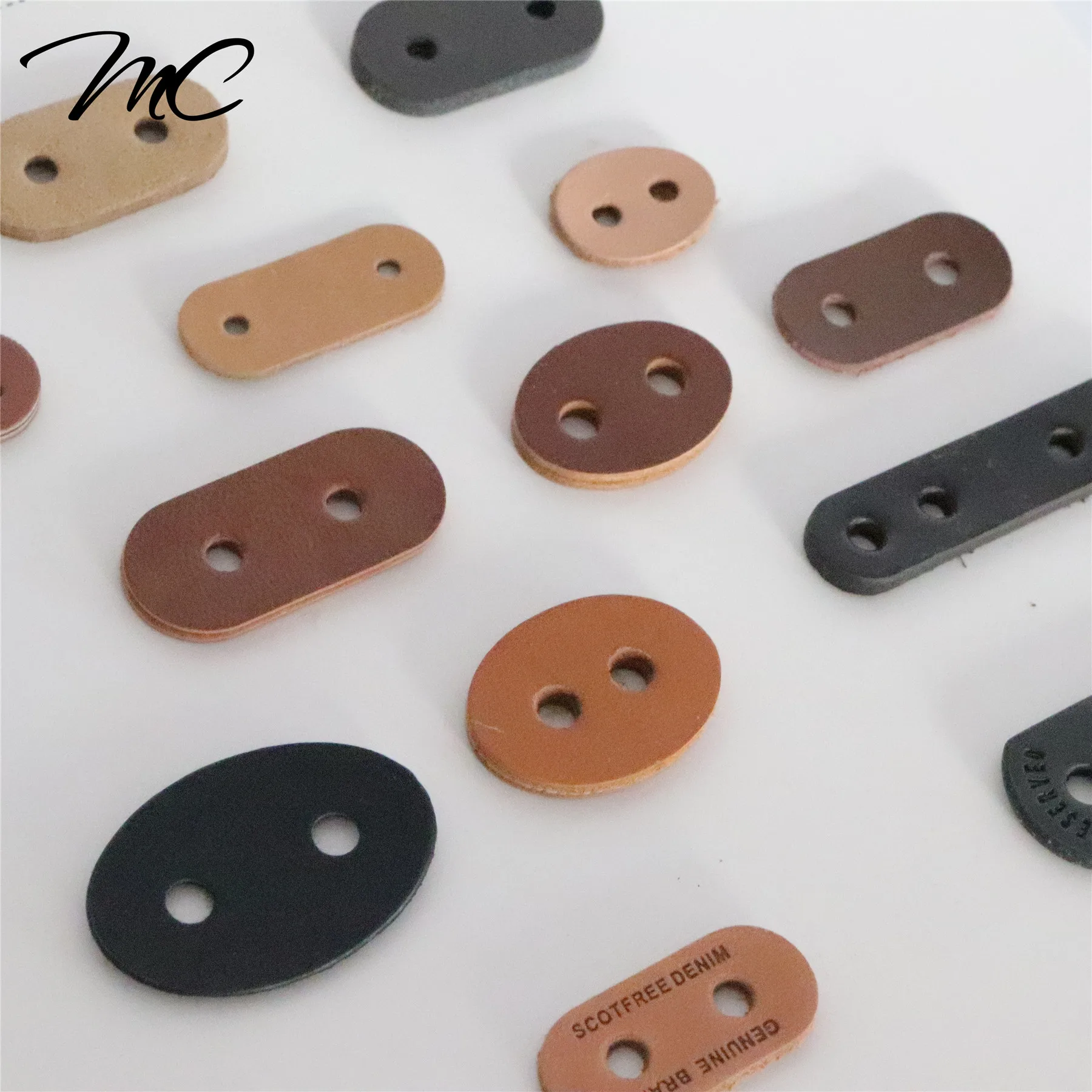 Custom Clothing Two Holes Rope Leather Stopper Drawstring/more Than 130 ...